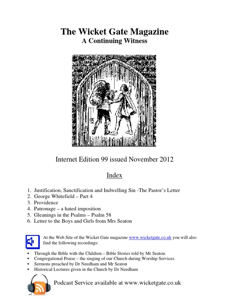 Wicket Gate Magazine (Edition 99) November-December 2012 | PDF ...