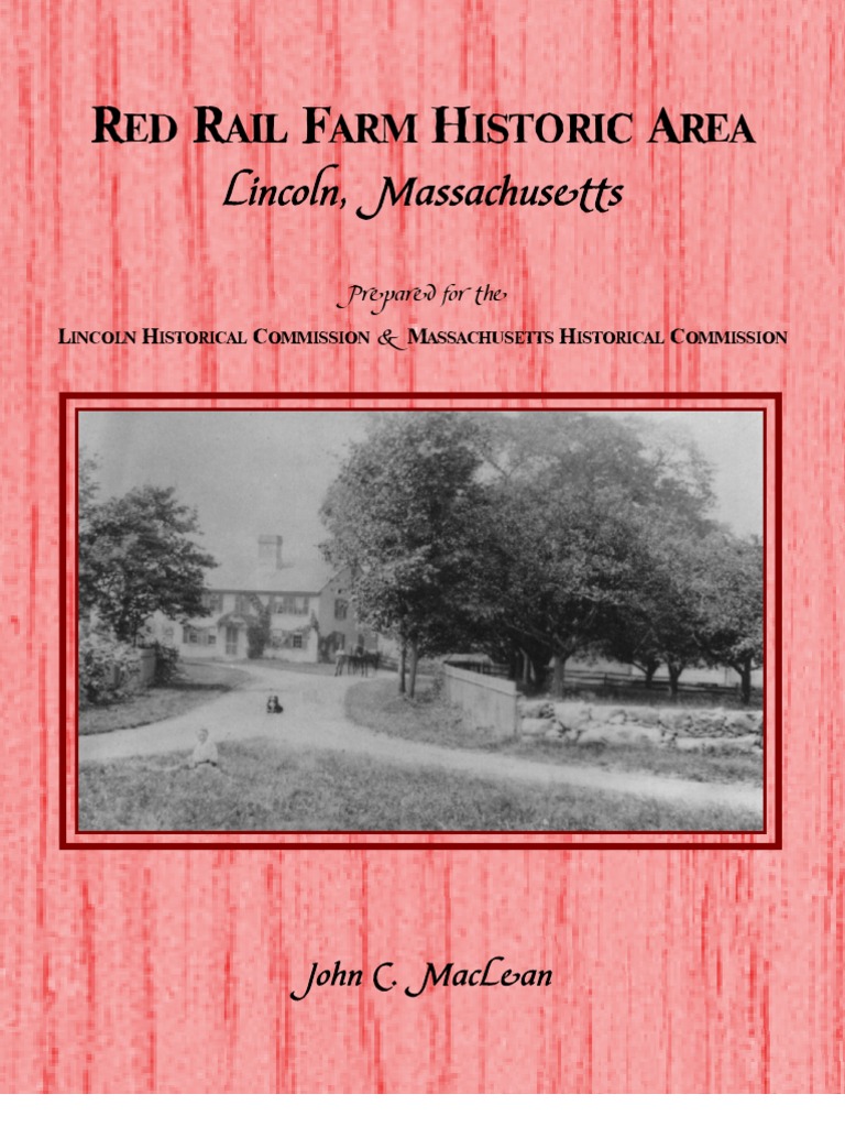 Red Rail Farm Historic Area, Lincoln, Massachusetts | PDF | Walden ...