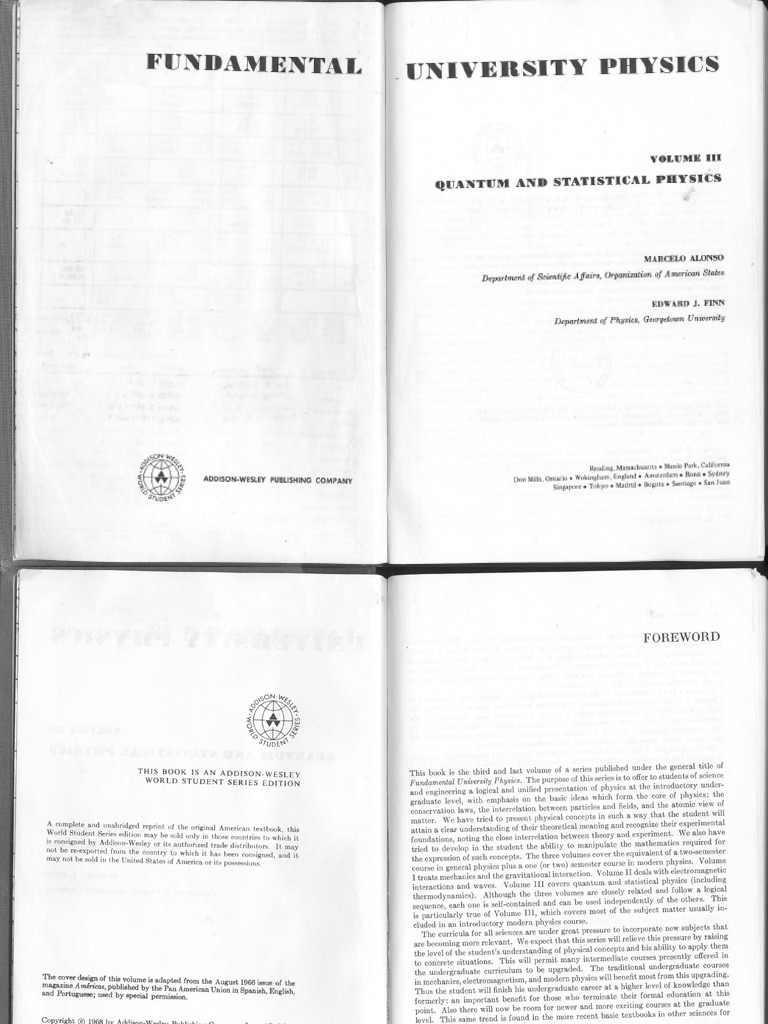 Alonso, Finn - Fundamental University Physics Vol.3 - Quantum and ...