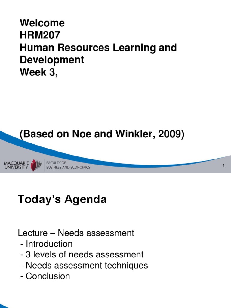 Human Resources Management - 3 | PDF | Needs Assessment | Competence ...