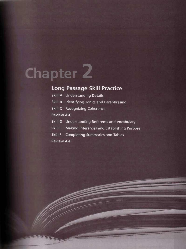 Building - Skills.for - The.toefl - Ibt Beginning - Reading Chapter.2 | PDF