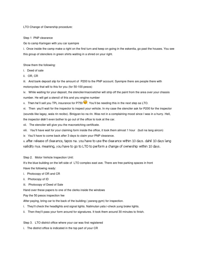 Lto | Identity Document | Receipt
