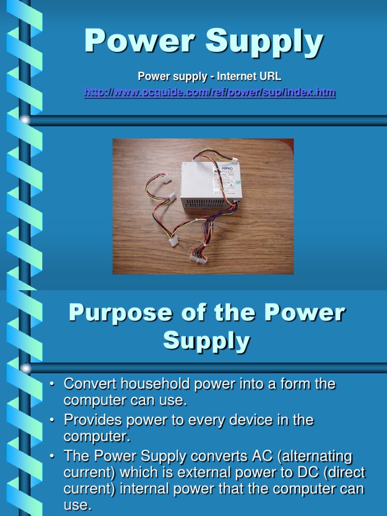 Power Supply | PDF | Power Supply | Electrical Connector