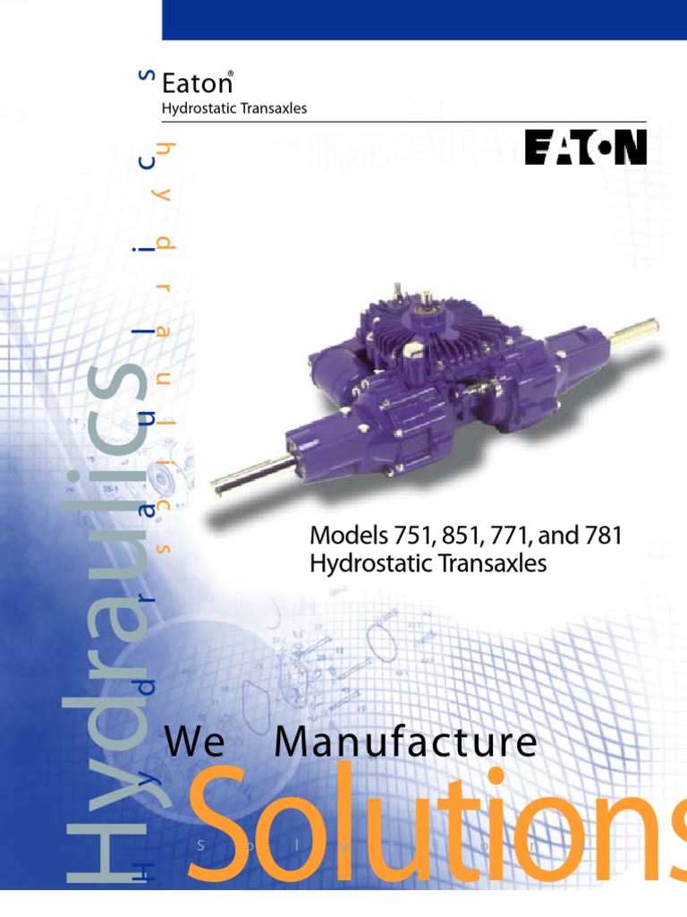Eaton 750_850 Specs | Axle | Transmission (Mechanics)