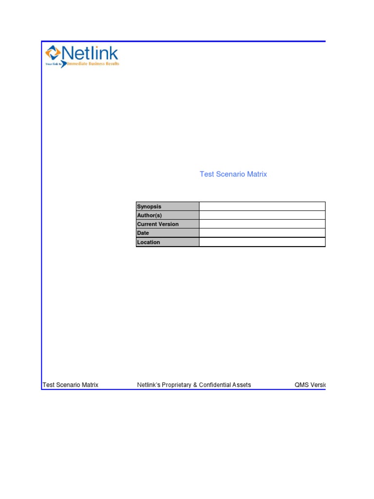 Asset Test Scenario Matrix Guide | PDF