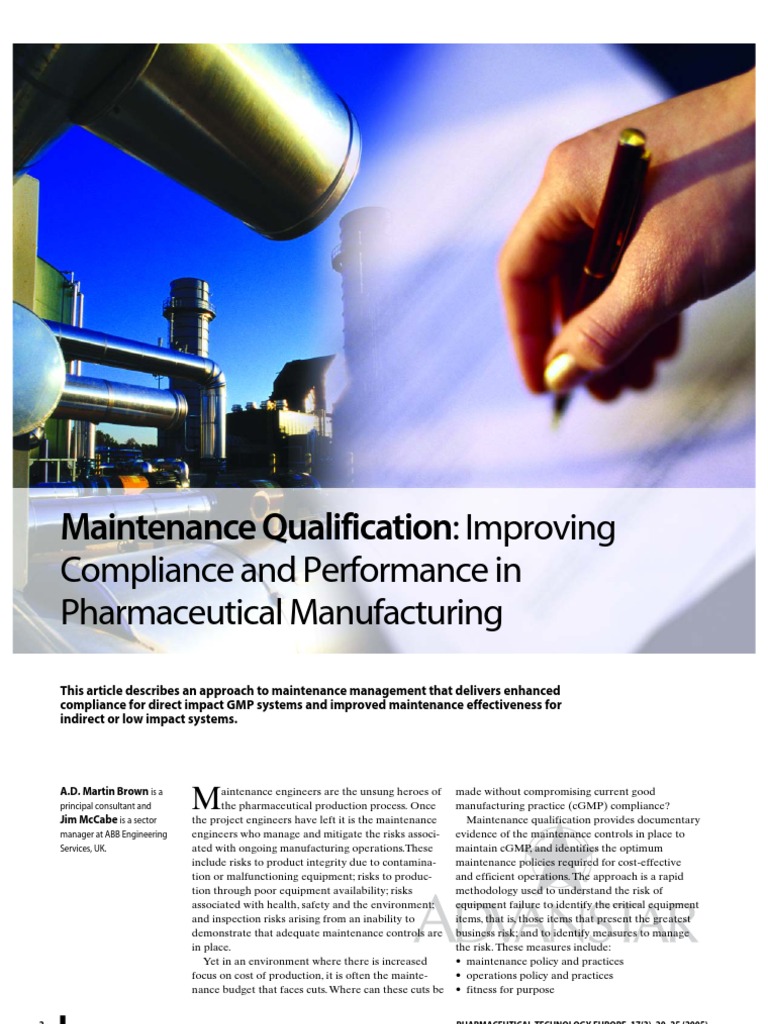 Maintenance Qualification | PDF | Reliability Engineering | Risk