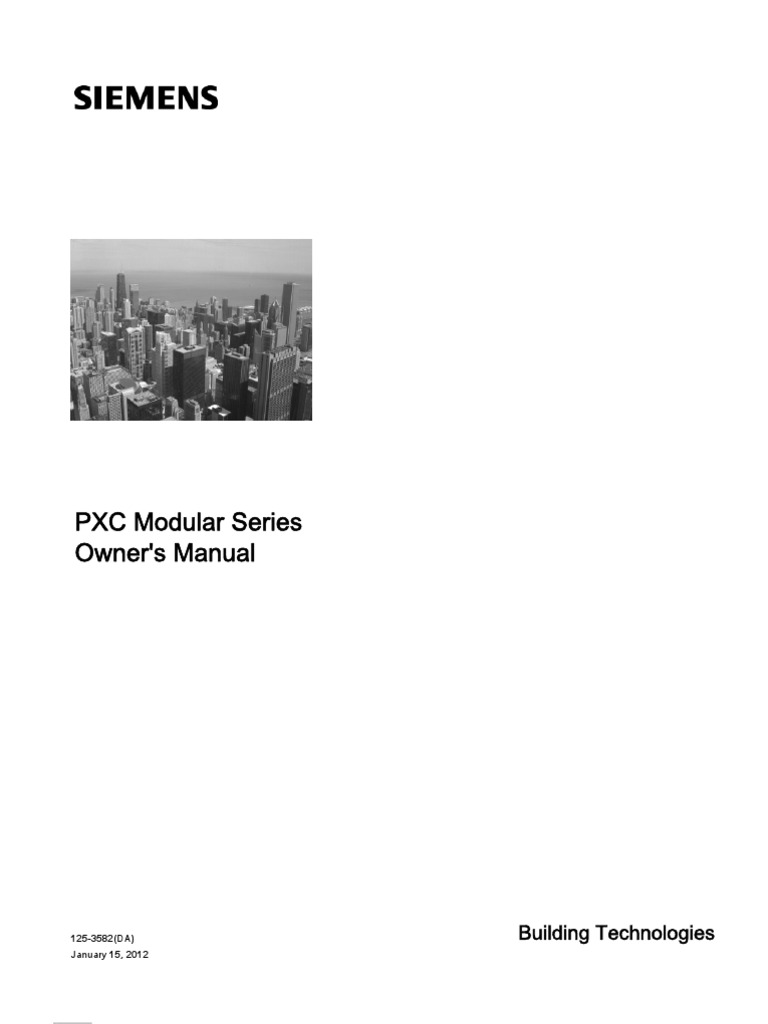 PXC Modular Series Owner S Manual A6V10302089 Us en | Download Free PDF ...