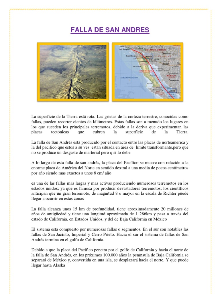 Falla de San Andres