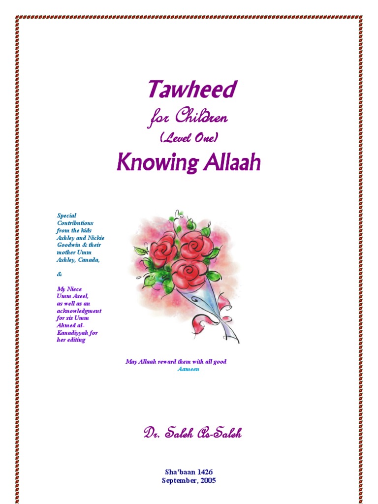 Tawheed - For - Children (Part 1) - DR - As - Saleh | PDF