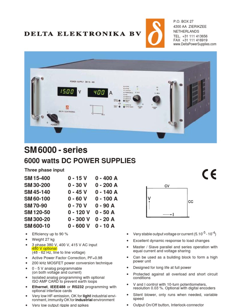 SM6000 D e | PDF | Power Supply | Capacitor