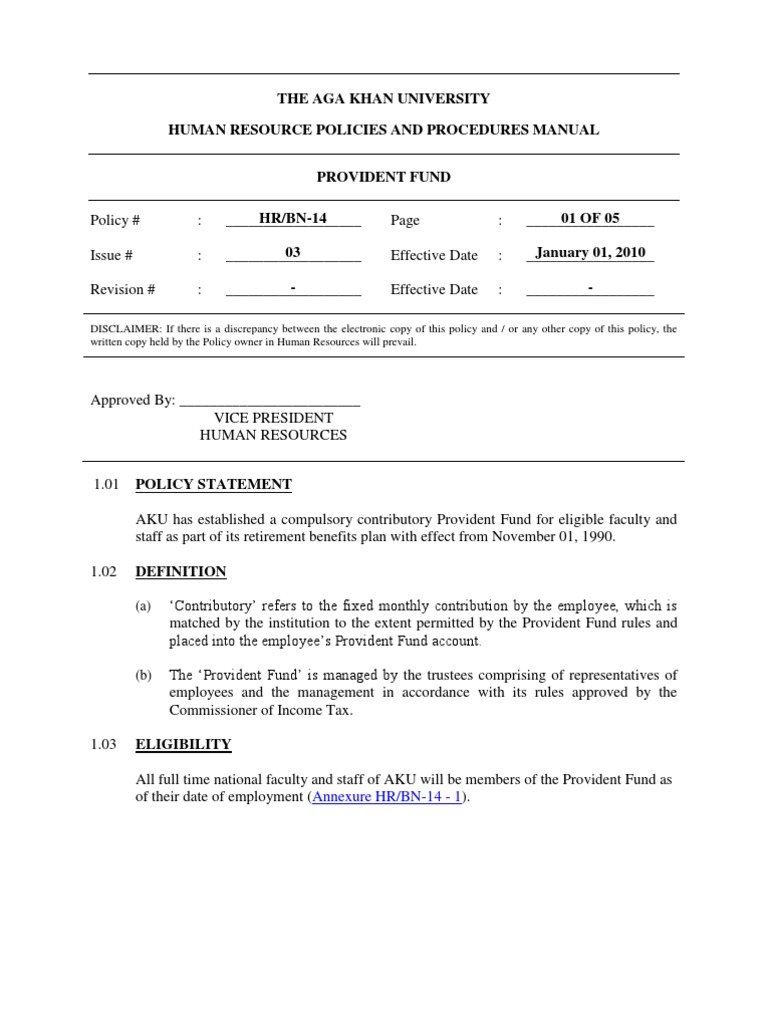 Provident Fund | PDF | Loans | Employment