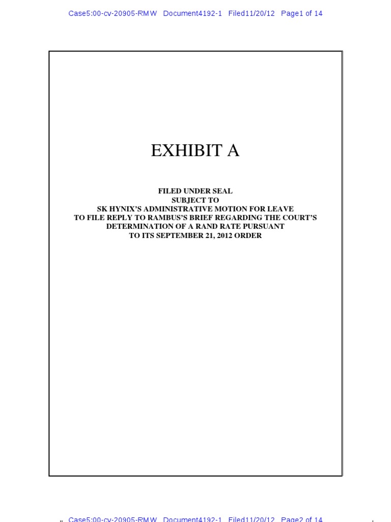 Exhibit A | PDF | Patent Law | Common Law