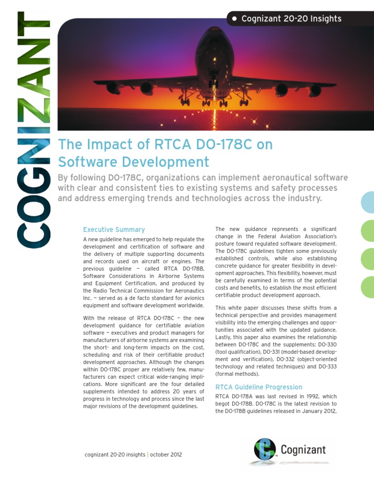 The Impact of RTCA DO-178C On Software Development | PDF | Formal ...
