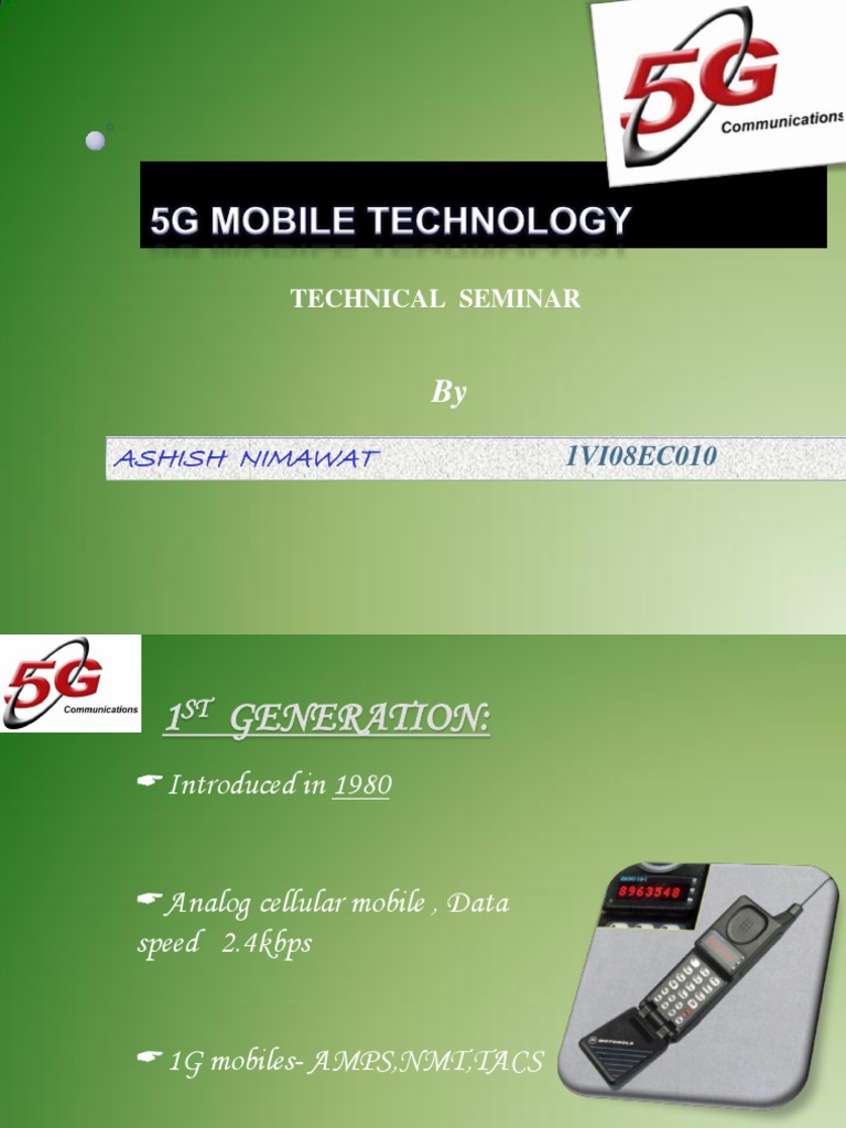 5g Mobile Technology | PDF | 4 G | Wi Max