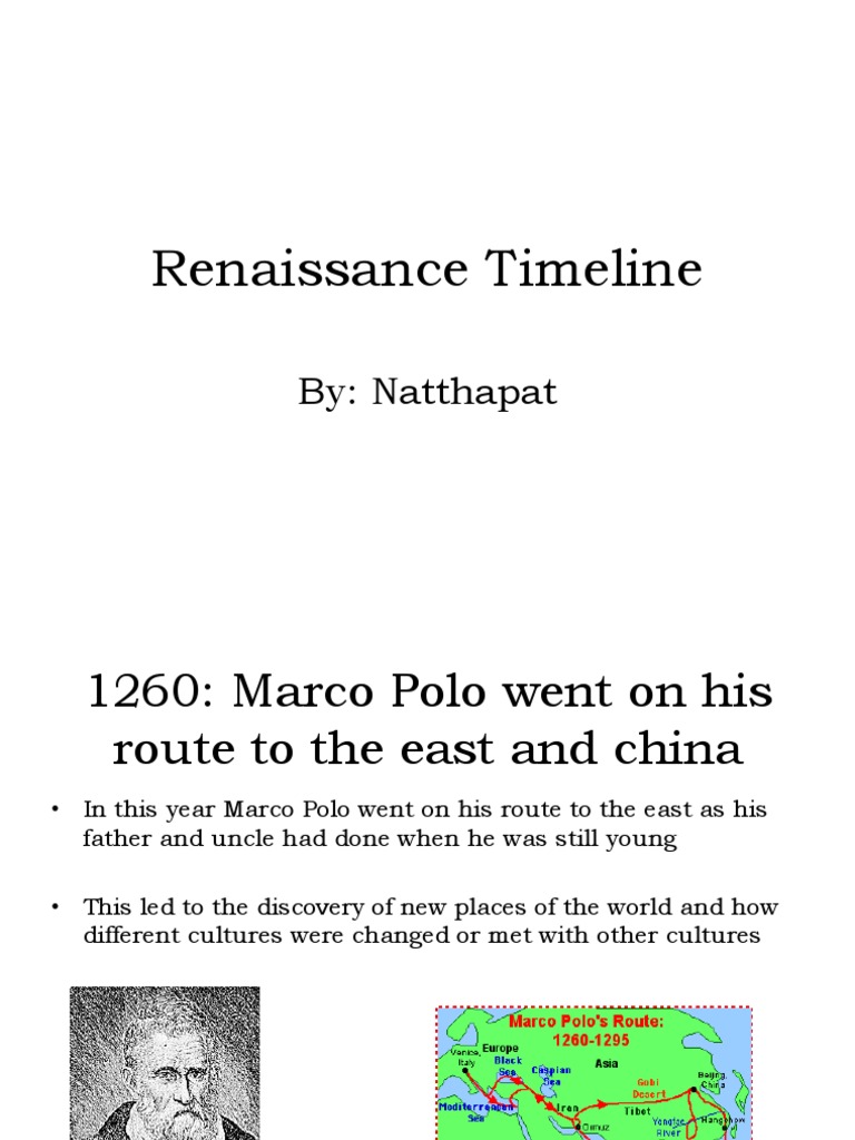 Renaissance Timeline Presentation