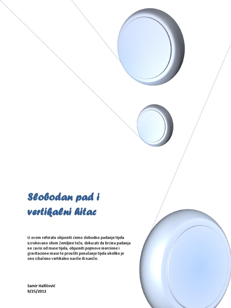 Slobodan Pad I Vertikalni Hitac | PDF