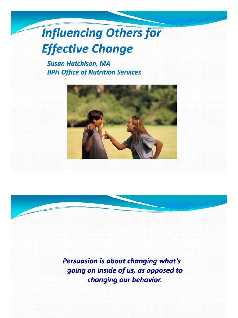 How To Influence | PDF | Persuasion | Nonverbal Communication