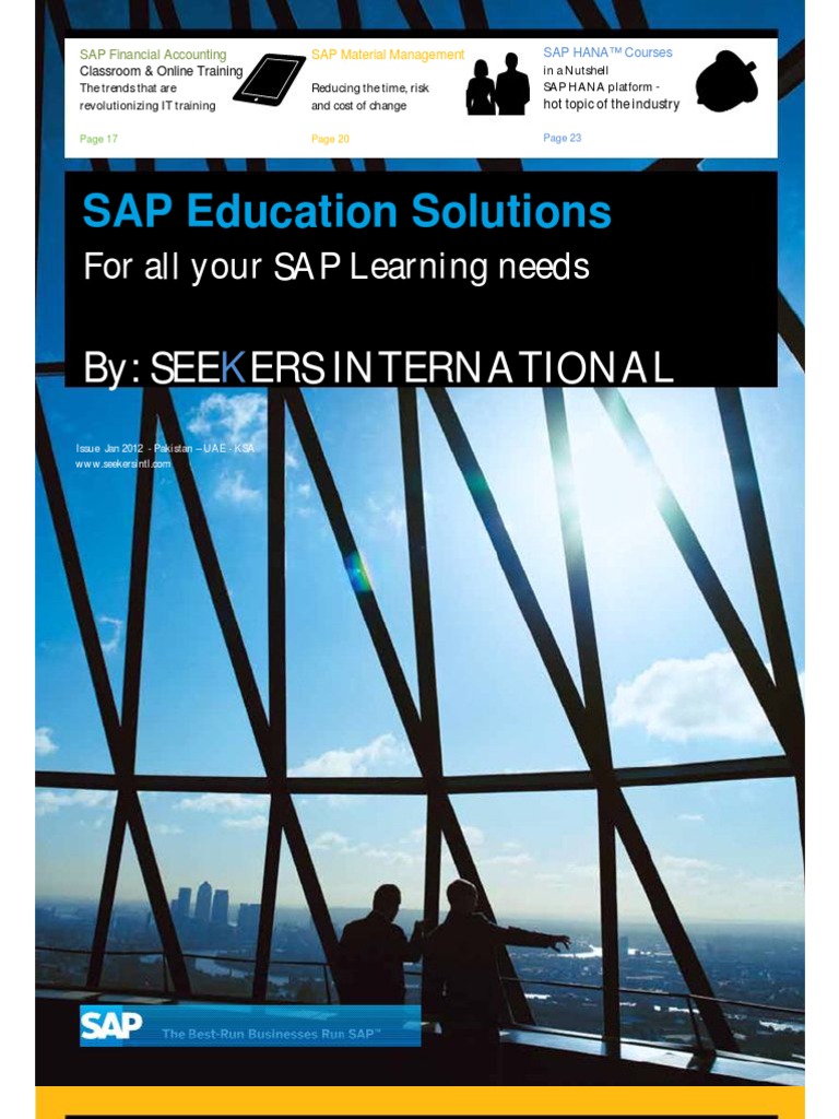 SAP Education Solutions: By: See Ers International | Download Free PDF ...
