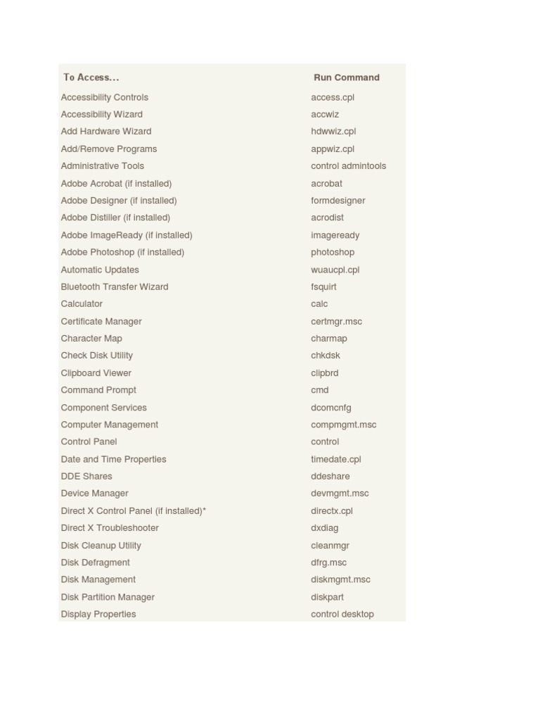 To Access Run Command | PDF | Windows Registry | Microsoft Windows