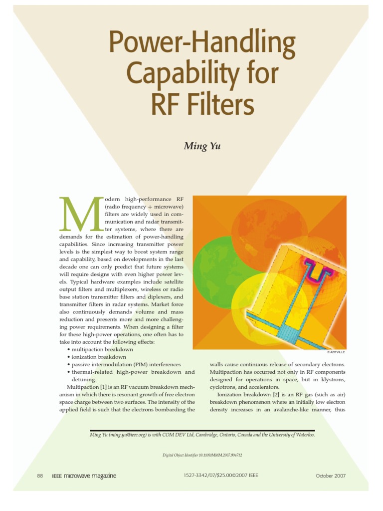 Micro Mag Power | PDF | Ionization | Electronic Filter