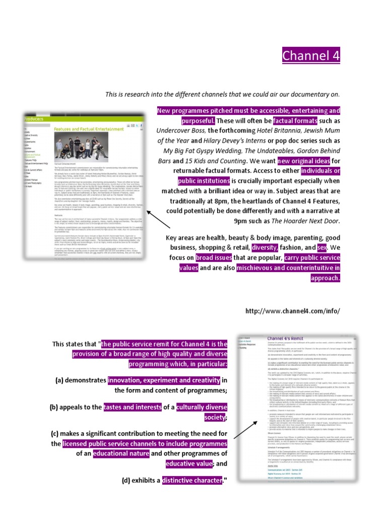 Channel 4: Innovation, Experiment and Creativity | PDF | Bbc | Television