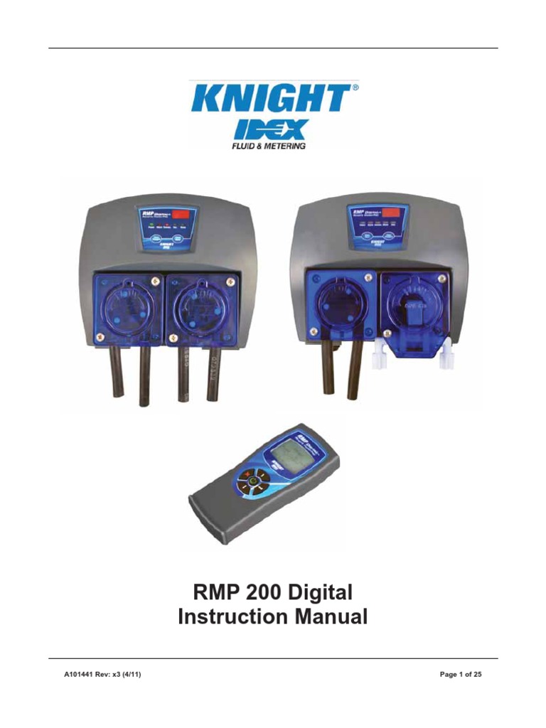 RMP 200 Digital Instruction Manual: A101441 Rev: x3 (4/11) Page 1 of 25 ...
