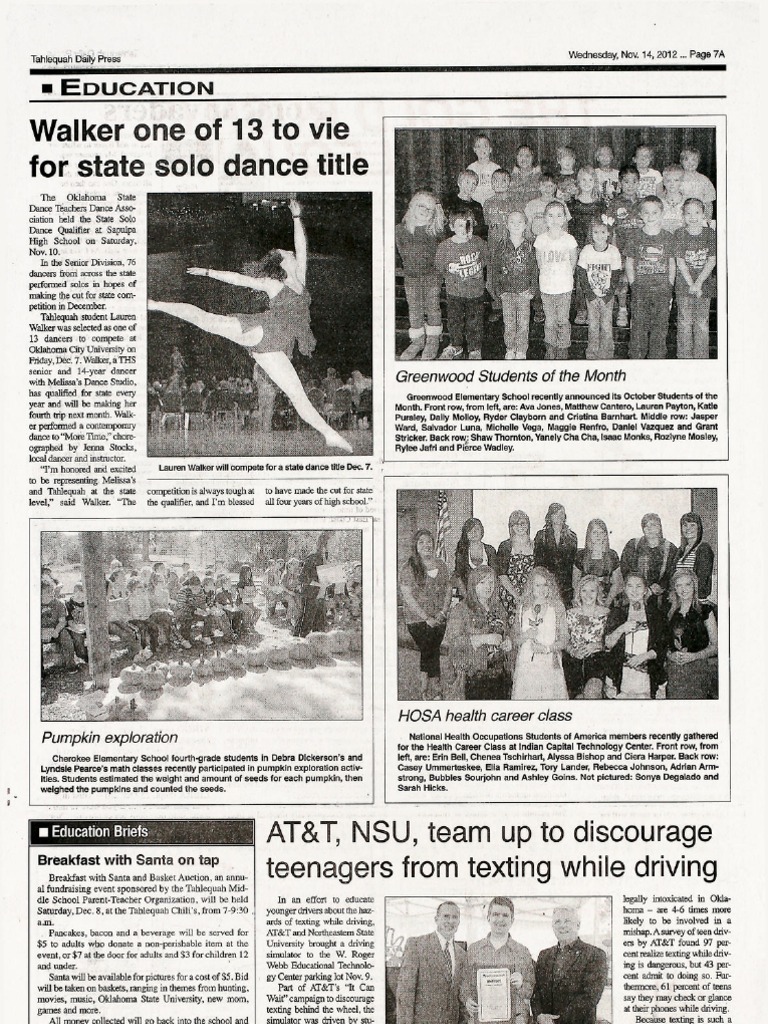 Tahlequah Daily Press - TWD Event | PDF | Recruit Training | Text Messaging Tahlequah Daily Press - TWD Event | PDF | Recruit Training | Text Messaging