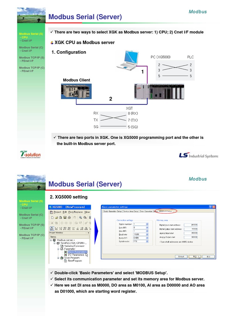 Modbus XGT | PDF | Ip Address | Transmission Control Protocol