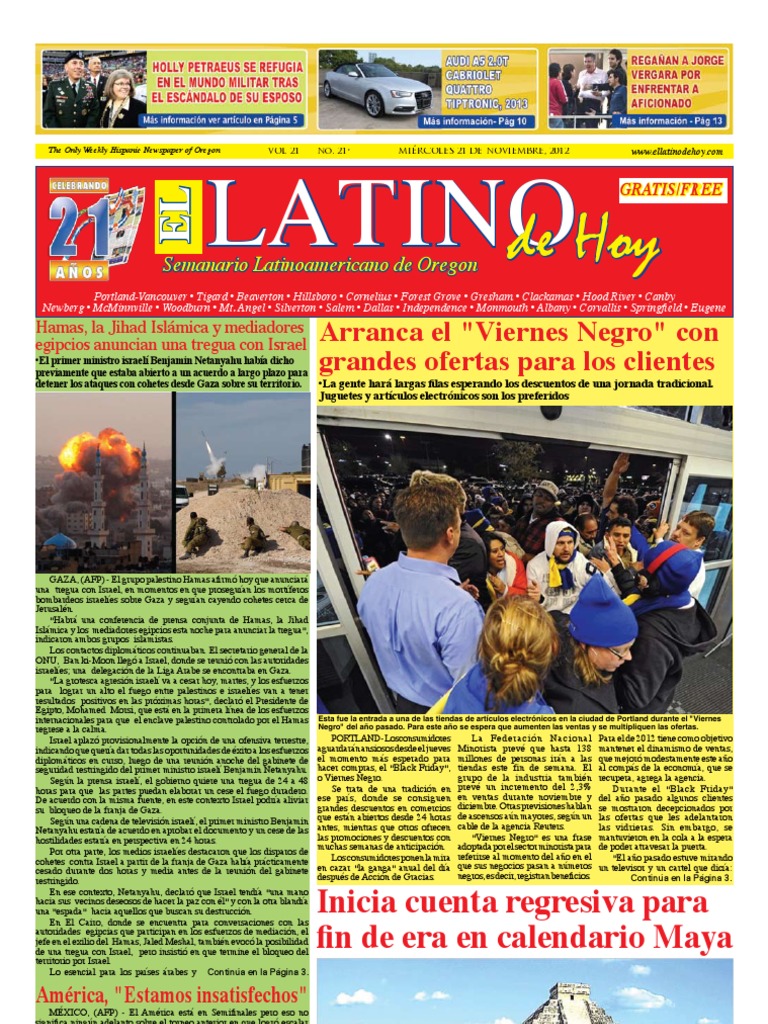 El Latino de Hoy | The Only Weekly Hispanic Newspaper of Oregon | 11-21 ...