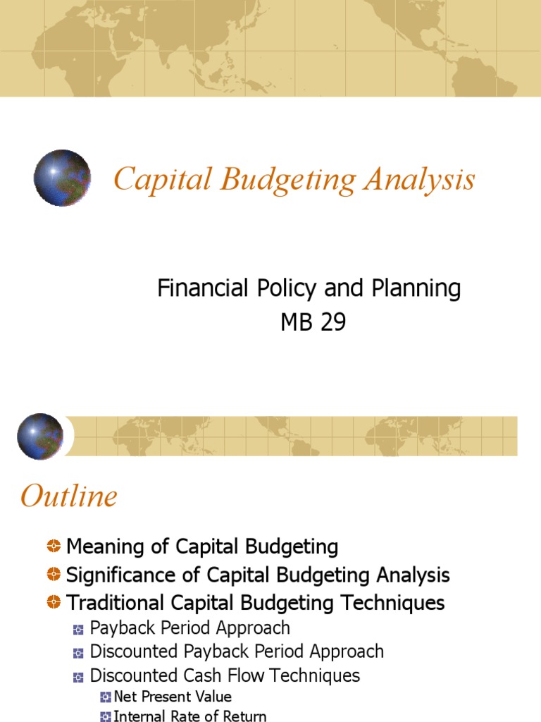 Capital Budgeting | PDF | Net Present Value | Capital Budgeting