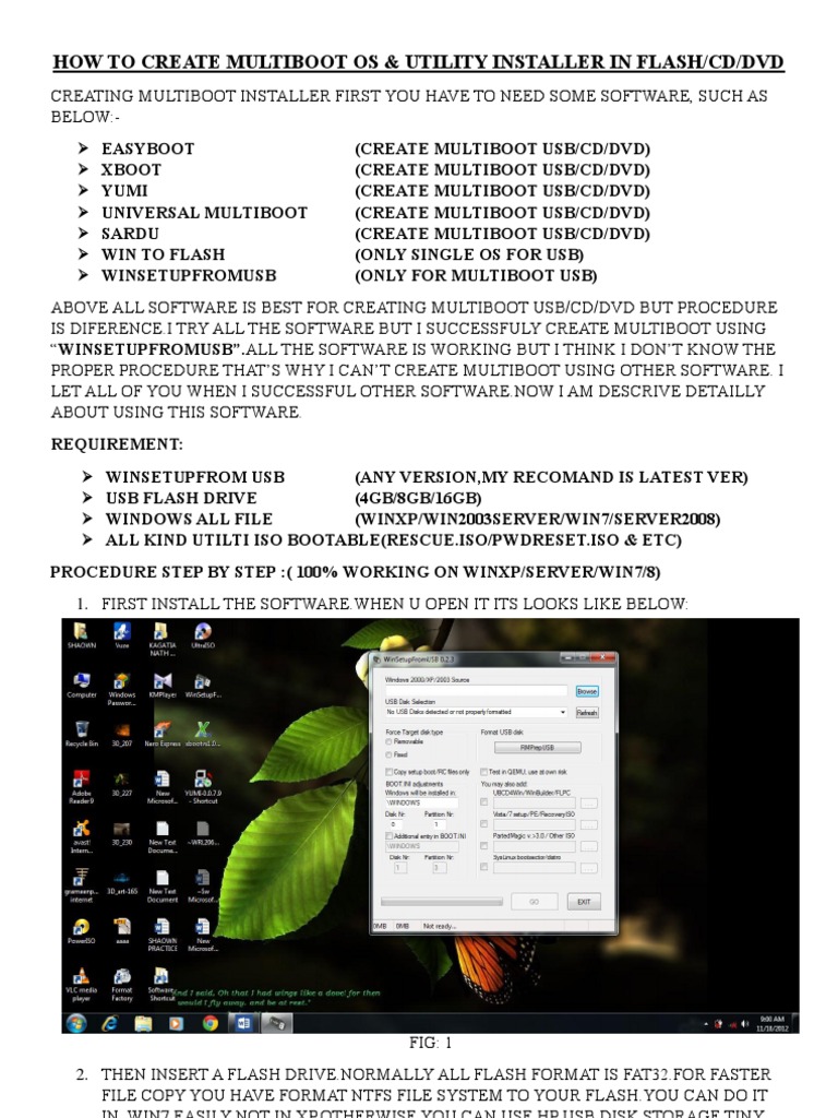 Create Multiboot USB with WinSetupFromUSB | PDF | Usb Flash Drive | Booting