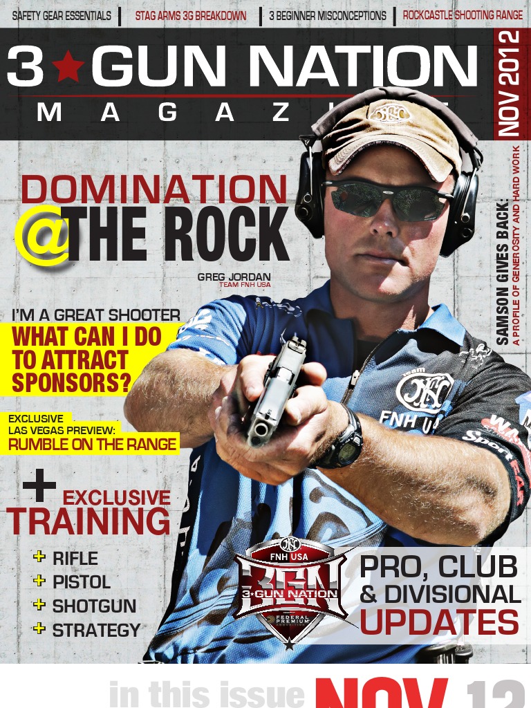 3-Gun Nation Magazine Issue #1 | PDF | Handgun | Telescopic Sight