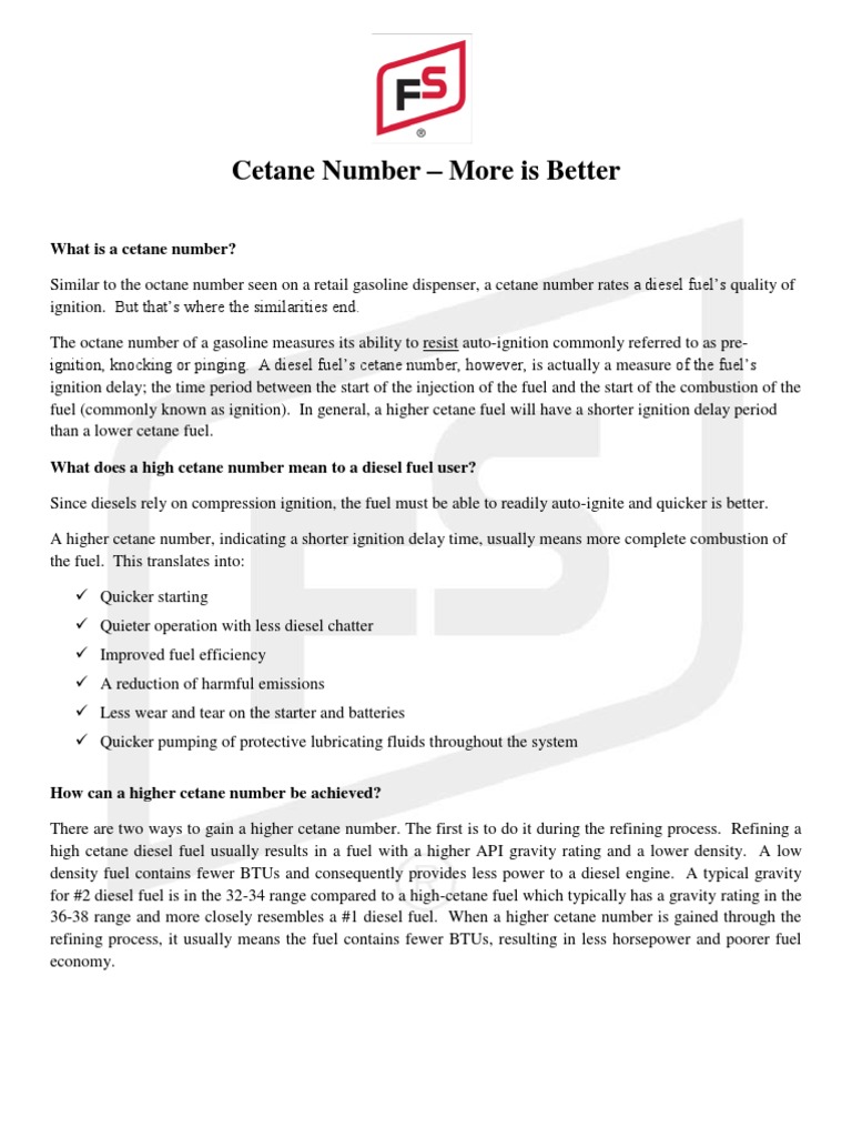 Diesel Fuel Cetane Number | Diesel Engine | Diesel Fuel