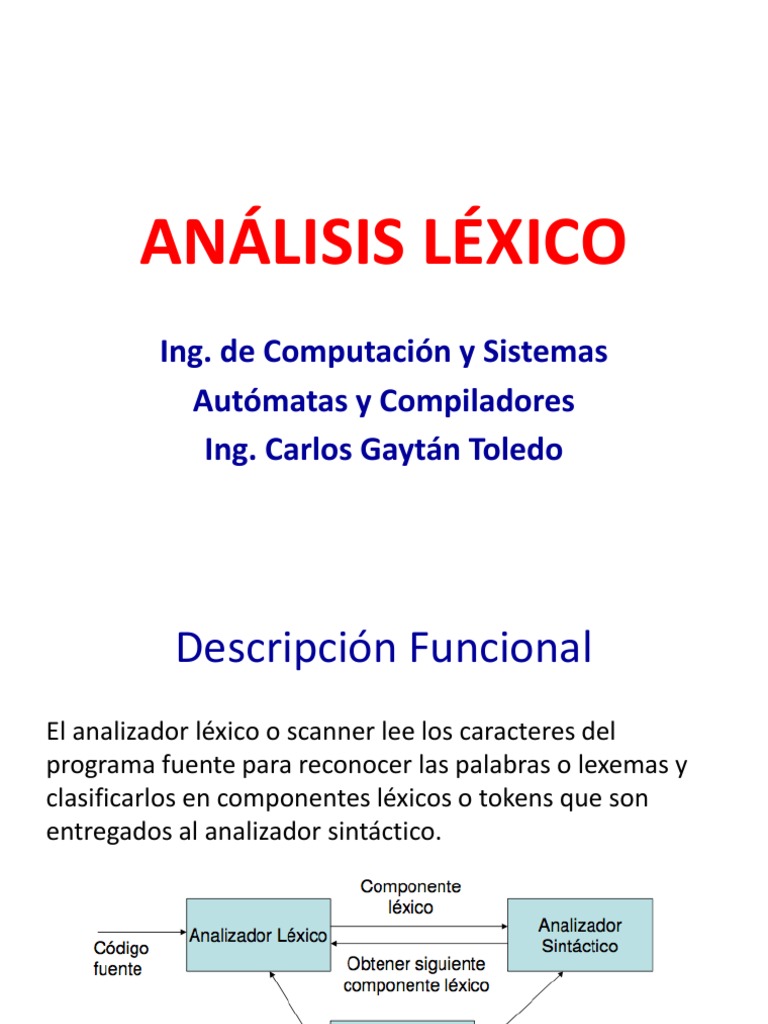 Analisis Lexico | PDF | Compilador | Analizando