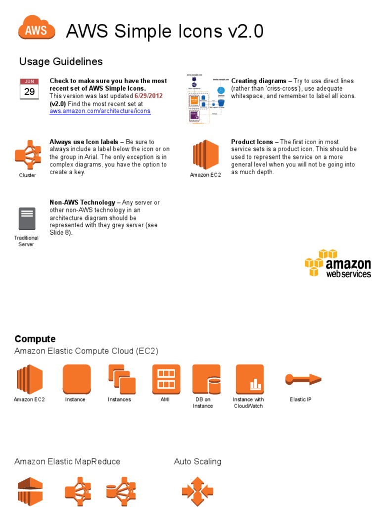 AWS Simple-Icons v2.0 | Amazon Web Services | Cloud Computing
