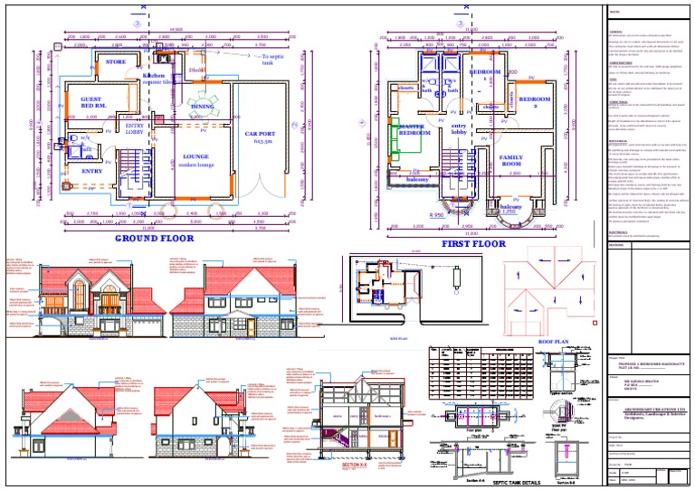 House Plan 1 | PDF | Wall | Roof