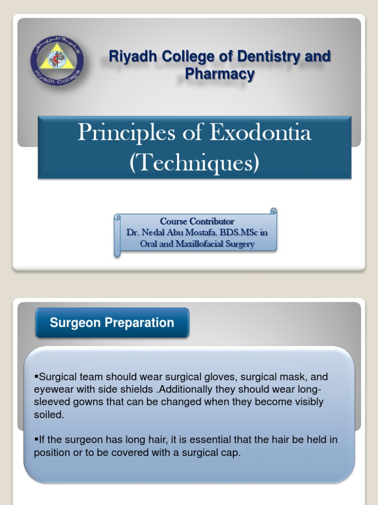 Principles of Exodontia | PDF | Tooth | Dentistry