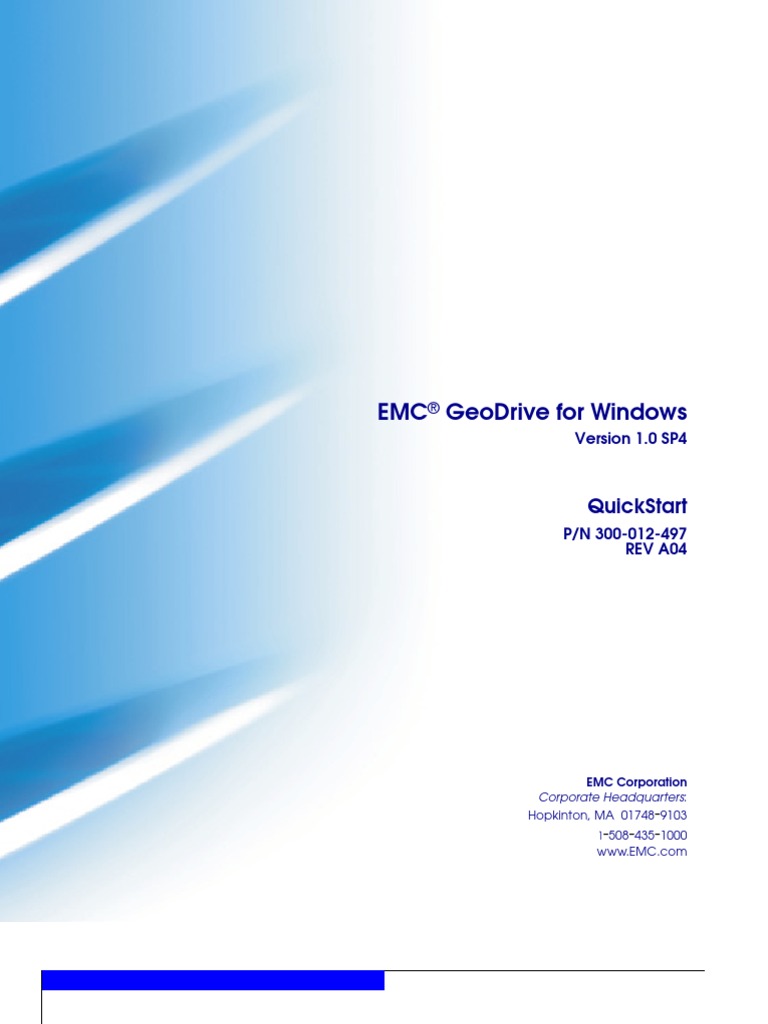 GeoDrive-1.0 SP4 QuickStart | PDF | Computer File | Transport Layer Security