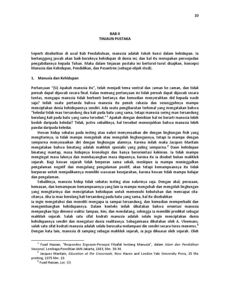 Dinamika Sistem Pendidikan Pesantren-Bab Ii-Mastuhu | PDF