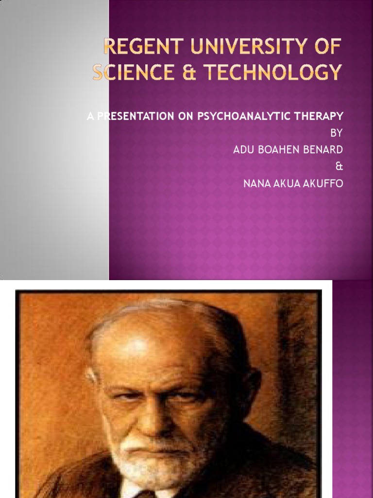 Overview of Psychoanalytic Therapy Techniques | PDF | Psychoanalysis ...