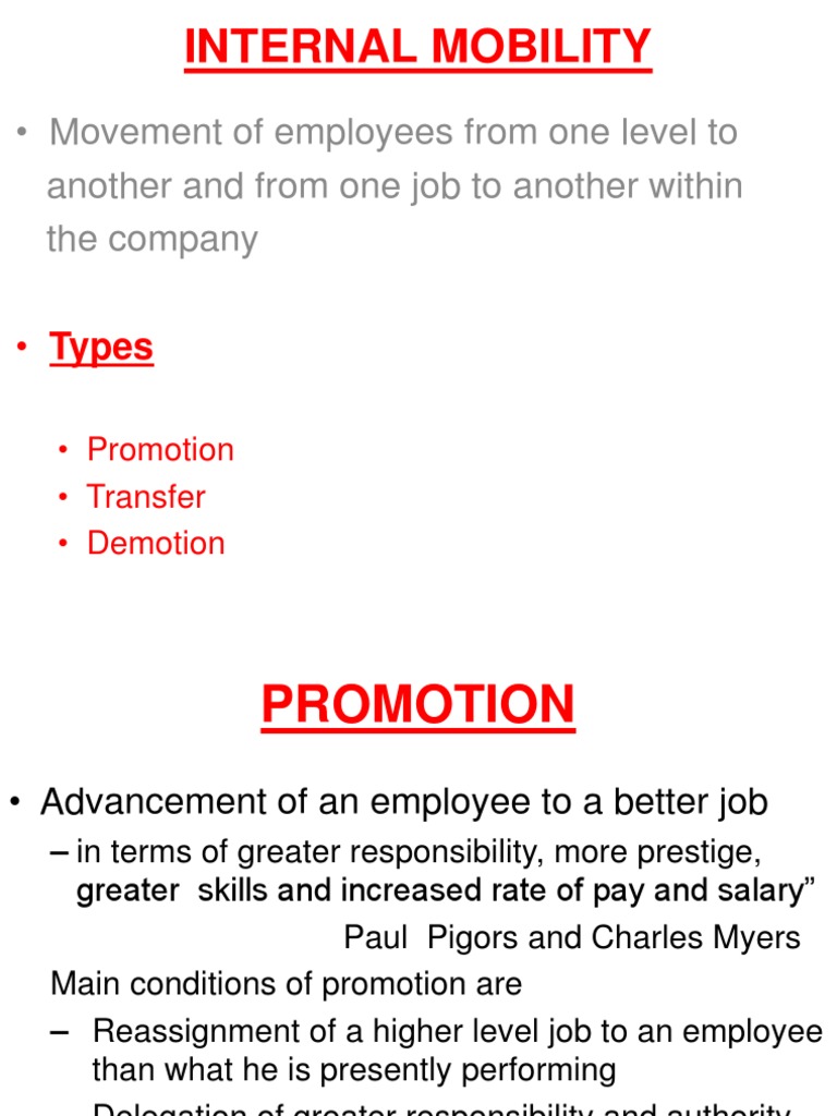 Promotion, Transfer and Demotion | PDF | Layoff | Employment