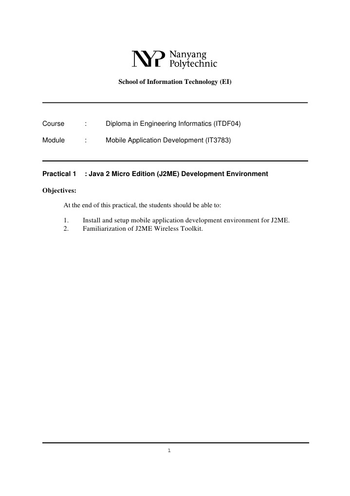 J2ME Development Environment Setup Guide | PDF | Computers | Technology & Engineering