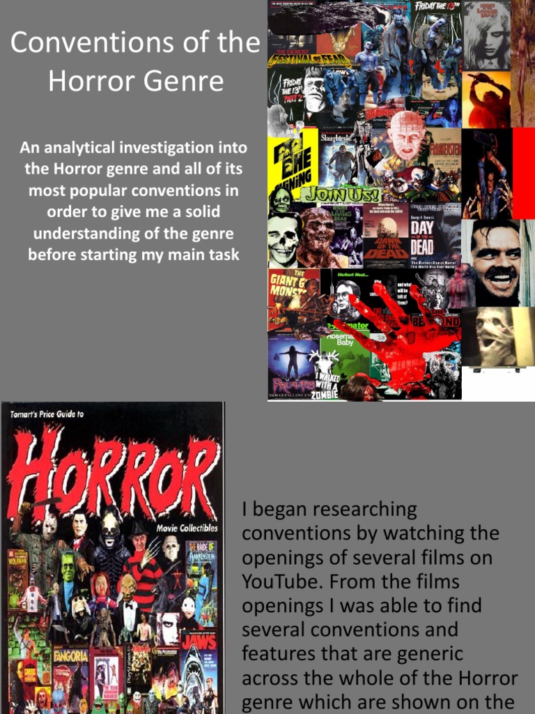 Conventions of The HorrorGenre 2 | PDF | Horror Films | Plot (Narrative)