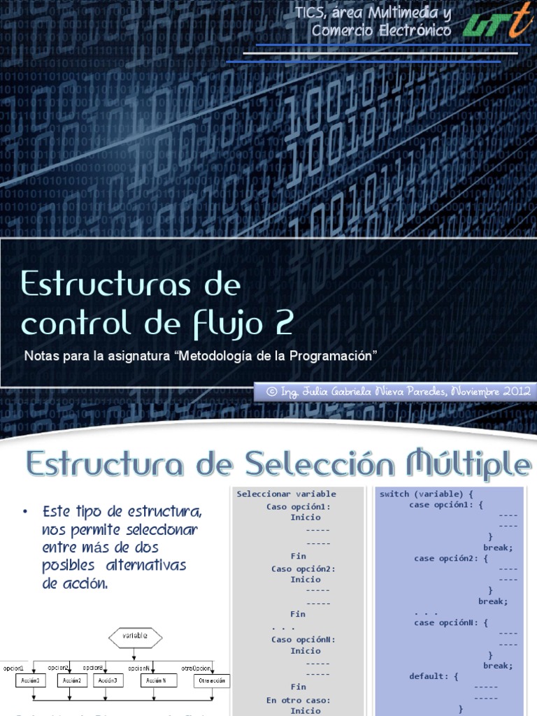 Estructuras de Control de Flujo2 | PDF | C ++ | Java (lenguaje de ...