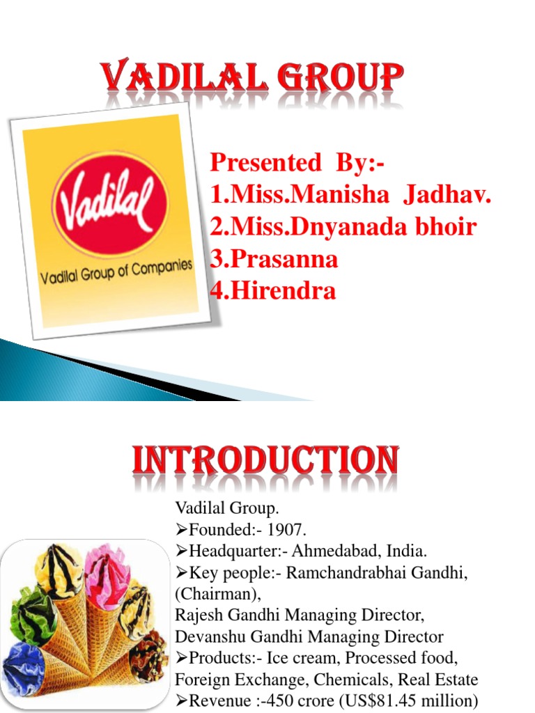 Vadilal | PDF | Food And Drink | Foods