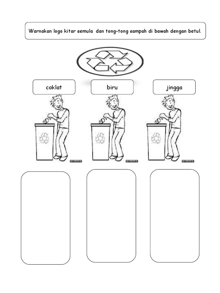 lembaran kerja kitar semula - Alexandra Peake