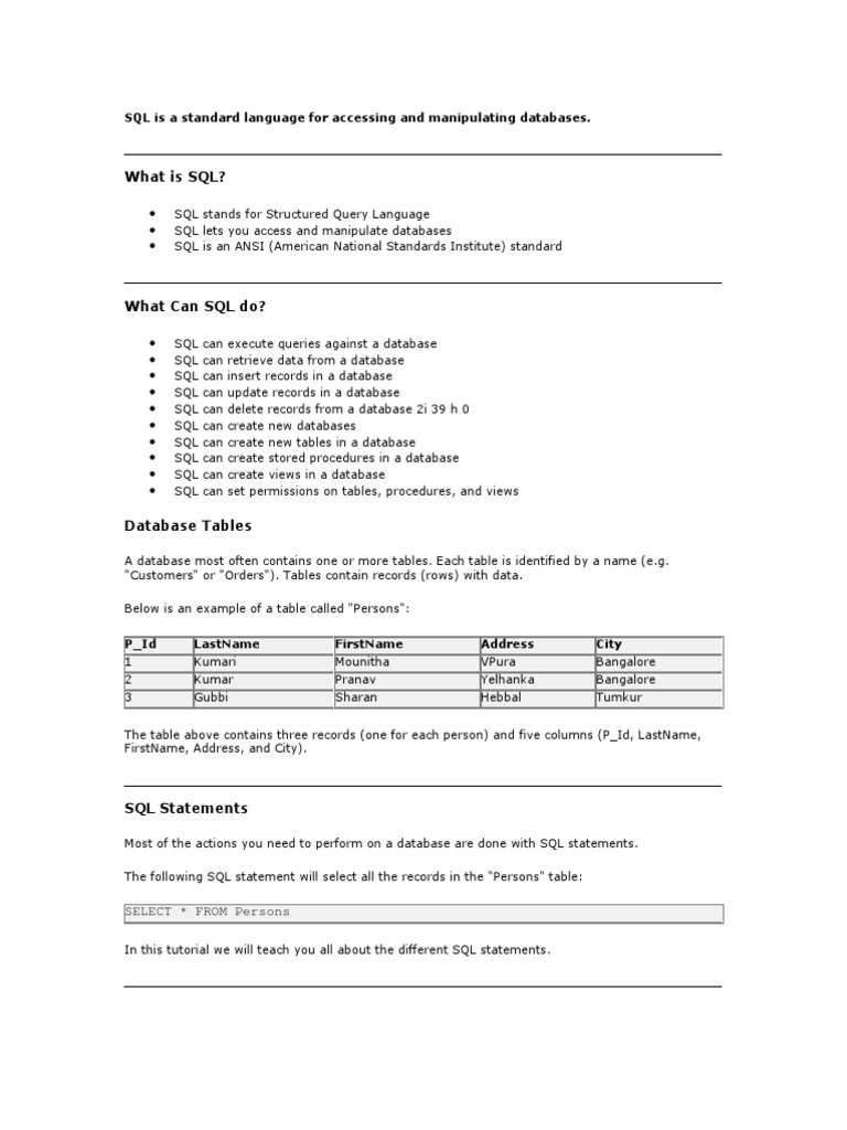 Vtu 5TH Sem Cse DBMS Notes | PDF | Sql | Table (Database) Vtu 5TH Sem Cse DBMS Notes | PDF | Sql | Table (Database)