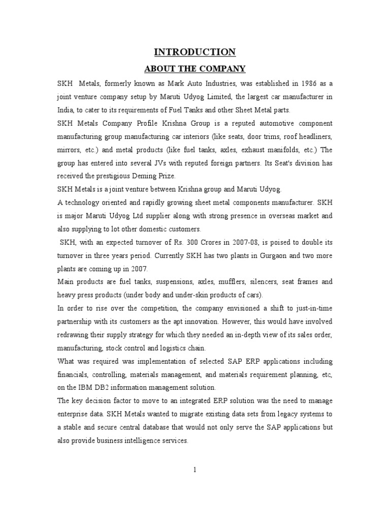 SKH Metals LTD Report | PDF | Welding | Construction