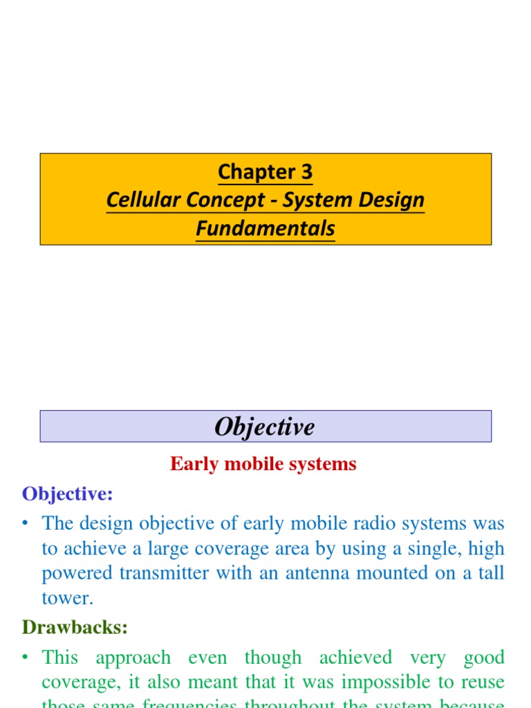 CH 3 - Cellular Concept-System Design Fundamentals | PDF | Cellular ...