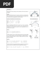 Chapter 5 - Sample Problems (Truss Analysis) | PDF | Truss | Triangle